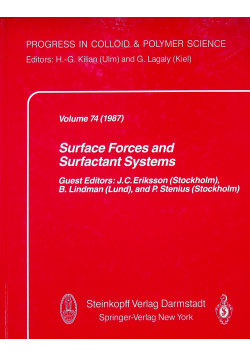 Surface forces and surfactant systems - Opracowanie zbiorowe | Książka ...
