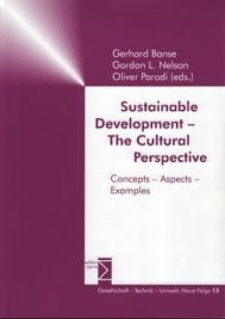 Sustainable Development - The Cultural Perspective : Concepts - Aspects ...