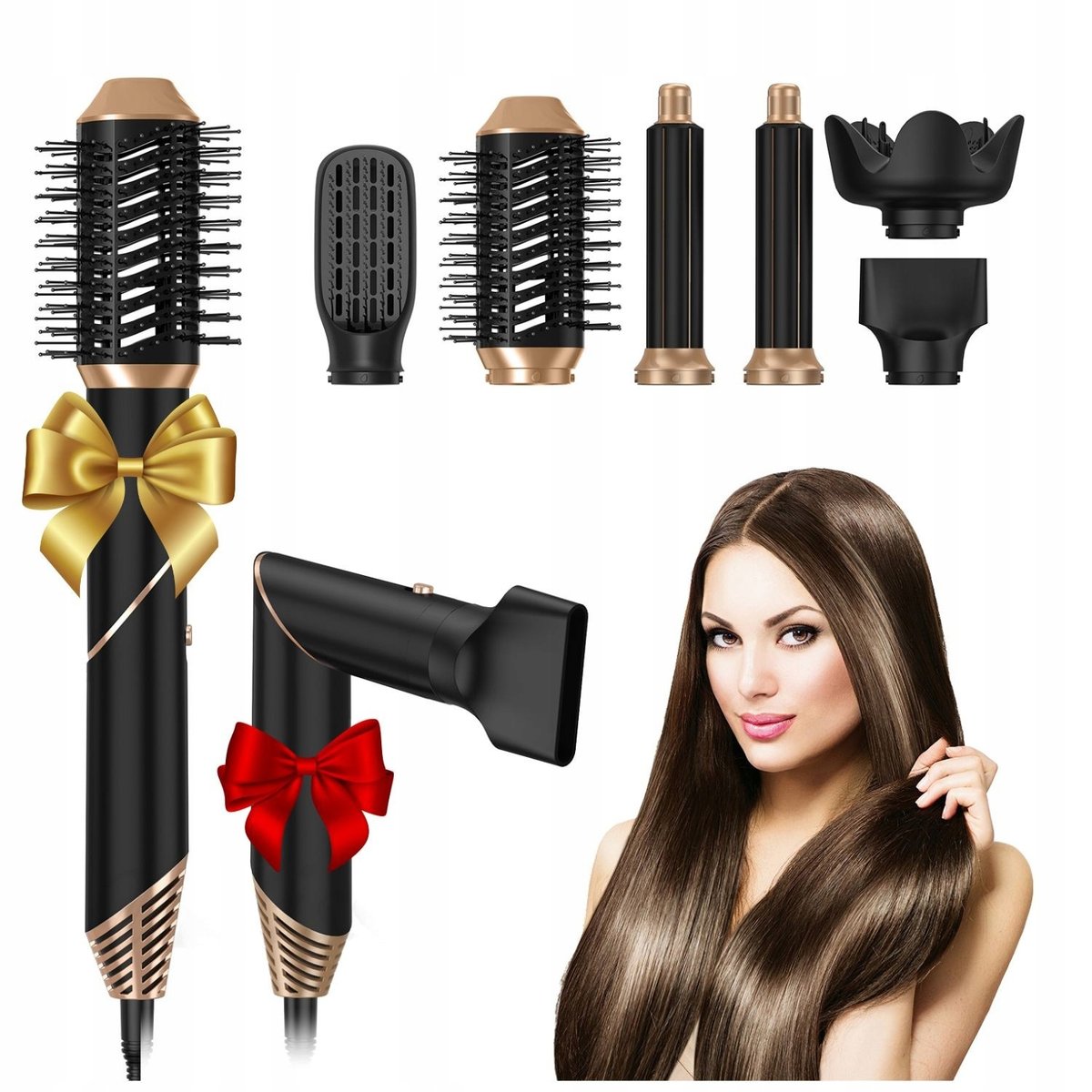 Suszarka I Lokówka 1000W 6W1 Wielofuncyjne Urządzenie Do Pielęgnacji ...