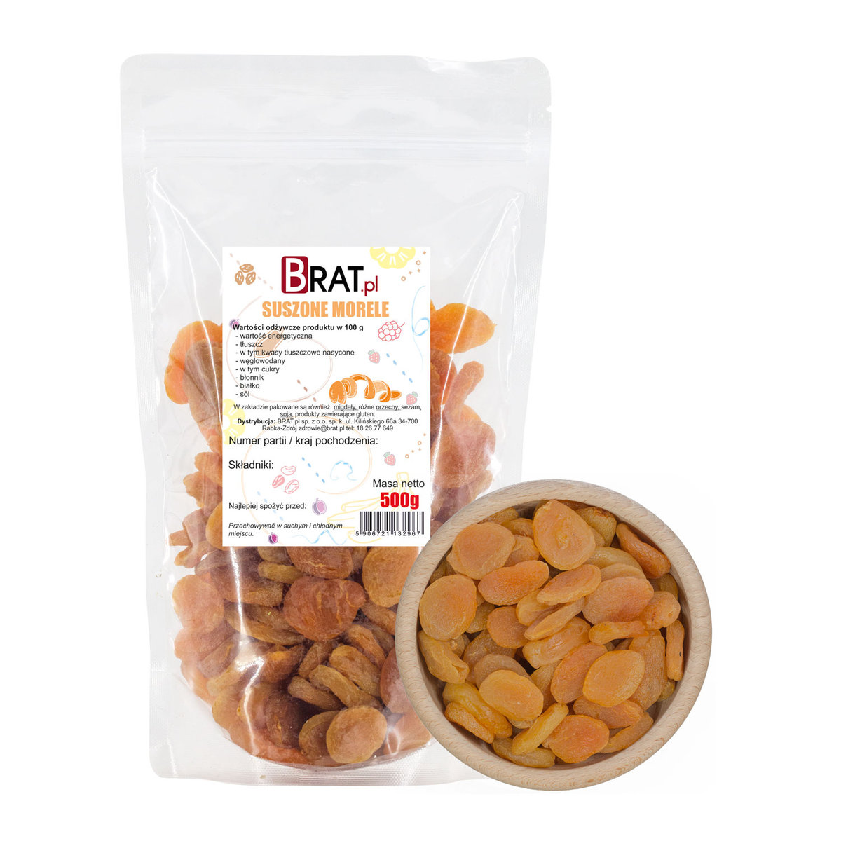 Suszone morele 500g - Brat | Sklep EMPIK.COM