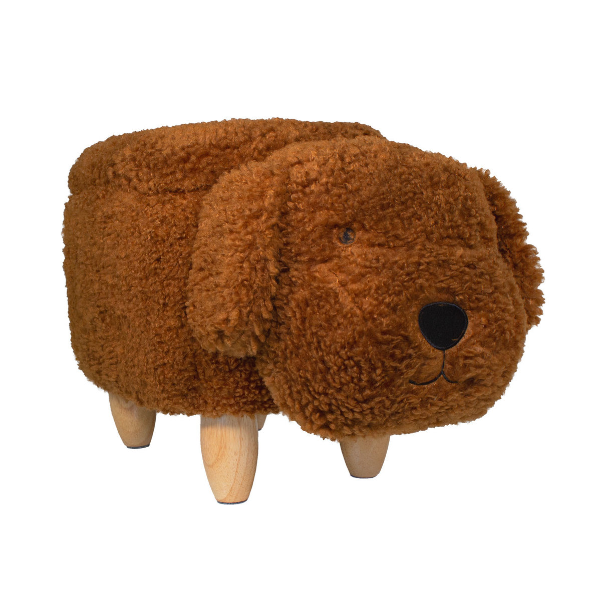 SVITA ANIMAL STORAGE Stołek dziecięcy Stołek ze schowkiem Stołek tapicerowany z drewnianymi ...