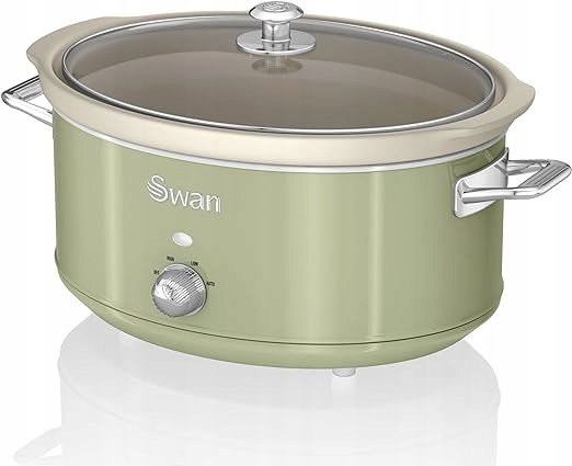 Swan Retro SF17031GNEU Ceramiczny garnek elektryczny, 6,5L 320W, DEFEKT ...