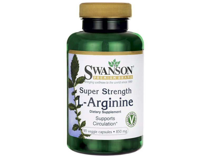 SWANSON, L-Arginina Forte, 850 mg, Suplement diety, 90 kaps. | Sklep ...