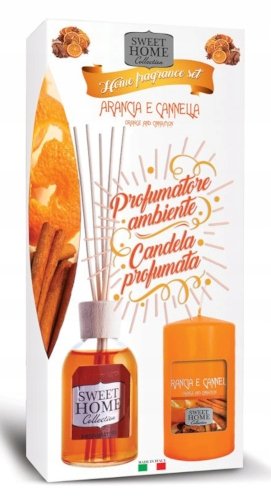 Sweet Home Arancia Cannella Zestaw Patyczki Świeca - Sweet Home | Sklep EMPIK.COM