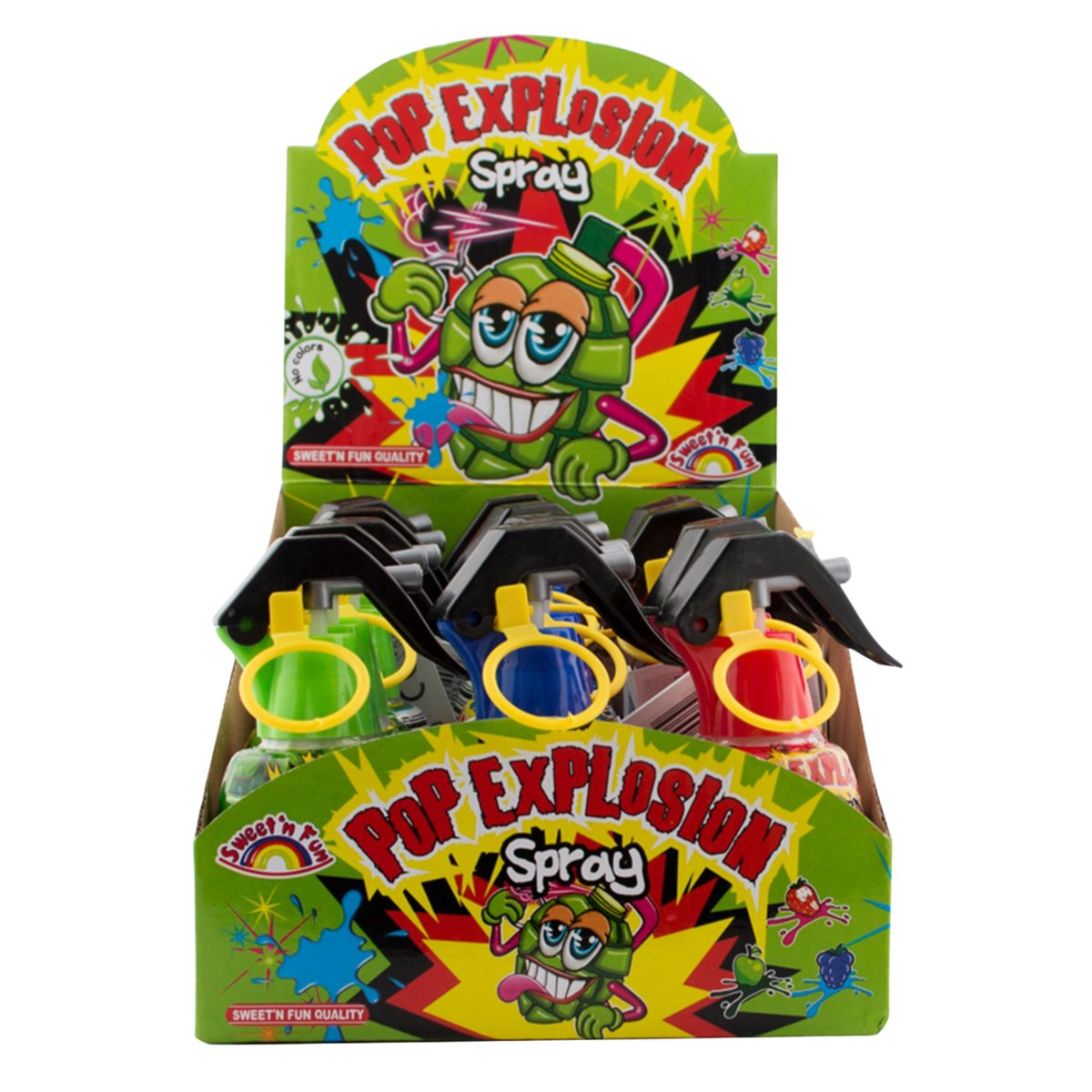 Sweet'n Fun Pop Explosion Spray Granat Z Kwaśnym Sokiem Owocowy 15Szt ...