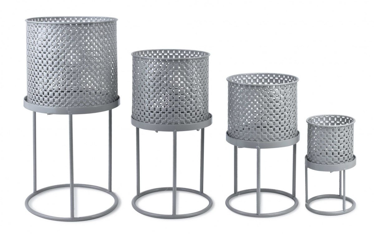 Swen Komplet 4 Osłonek Na Stojaku Śr.25Xh46 Śr.18,5Xh37,5/Śr.17Xh30,5/Śr.11,5Xh22Cm - Monpler ...