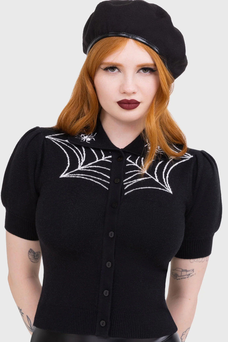sweter KILLSTAR - COBWEB SALLY-L - Inna marka | Moda Sklep EMPIK.COM
