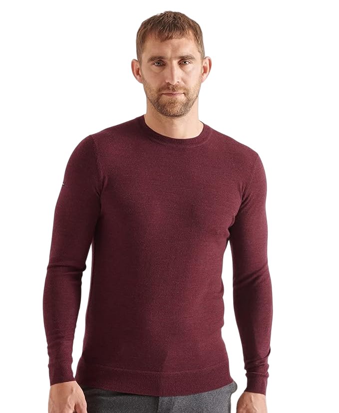 Sweter męski SuperDry Studios Merino Crew wełniany -XXL - Superdry ...