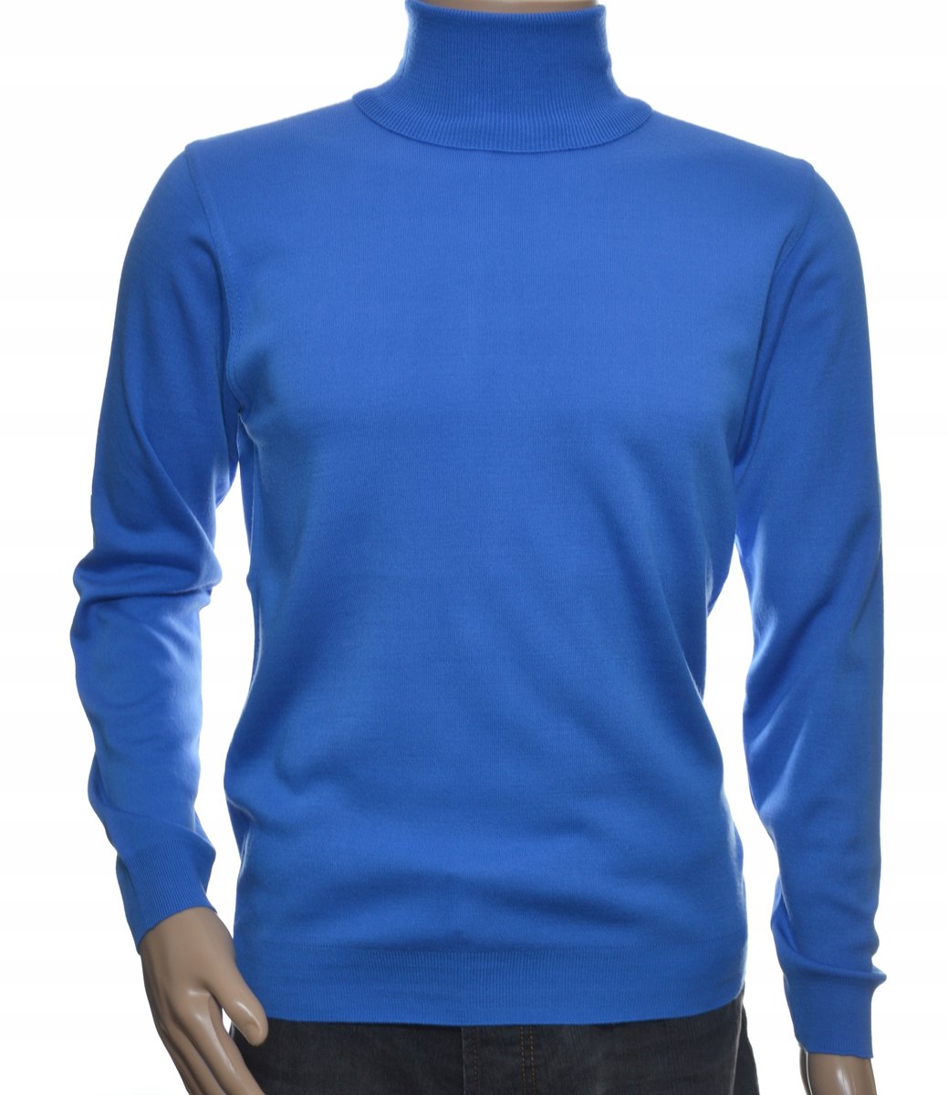 Sweter męski z golfem golf wełniany z wełny M - Inna marka | Moda Sklep ...