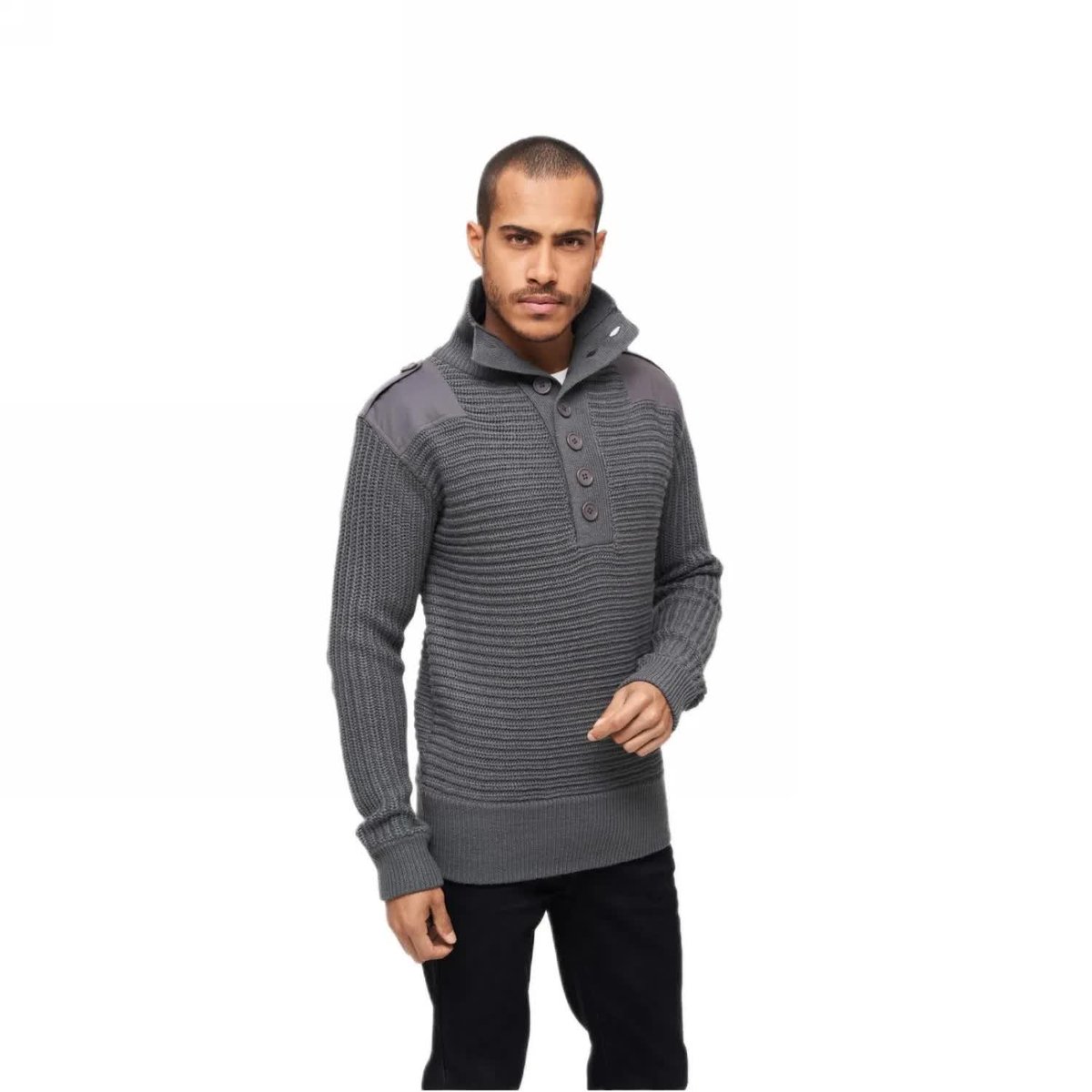 Sweter Wojskowy BRANDIT Alpin Pullover - Antracyt S [S] - Inna marka ...