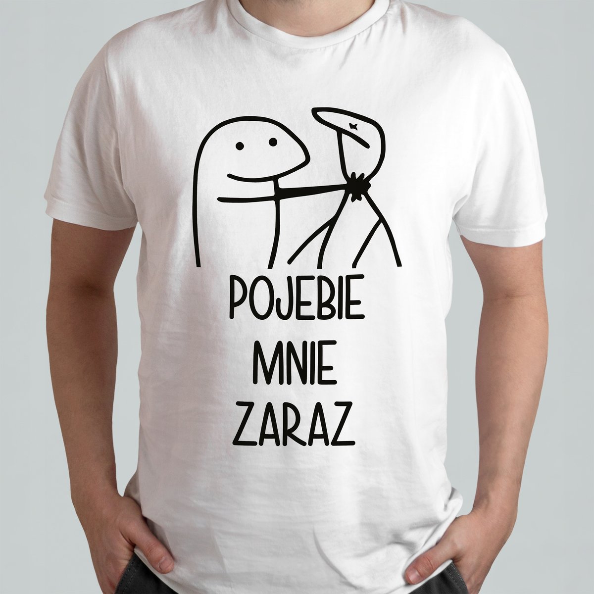 ŚWIĄTECZNA KOSZULKA MĘSKA ŚMIESZNA T-SHIRT PO*BIE MNIE ZARAZ PRACA MEM ...