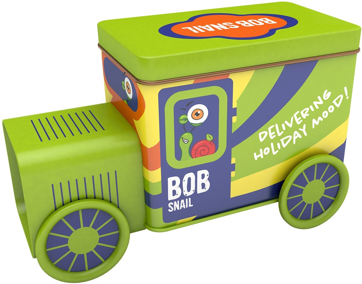 ŚWIĄTECZNY Box lokomotywa z ZABAWKĄ i NAKLEJKAMI Bob Snail 108 g ...