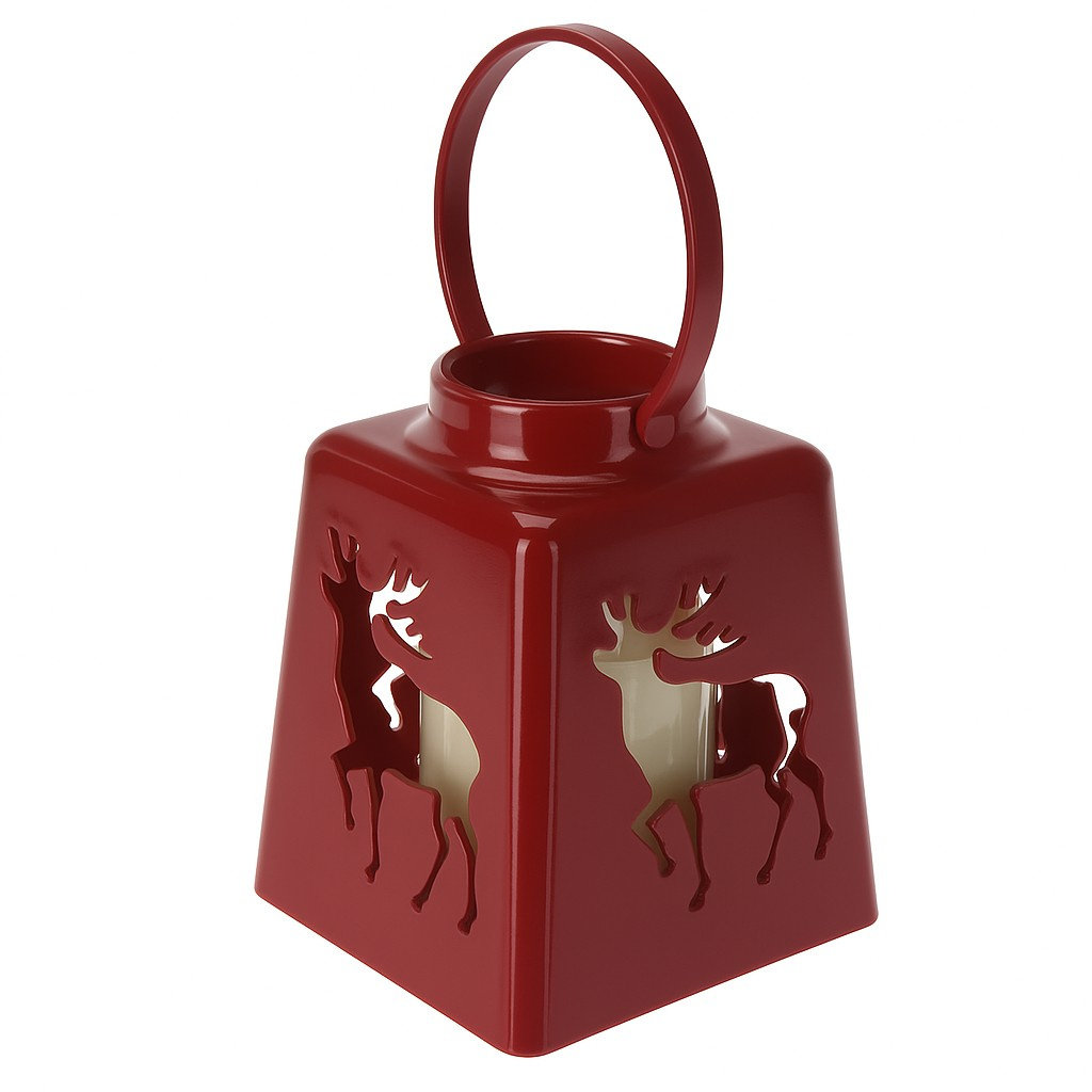 Świąteczny lampion ze świecą LED, 14 cm - Invex Remedies | Sklep EMPIK.COM