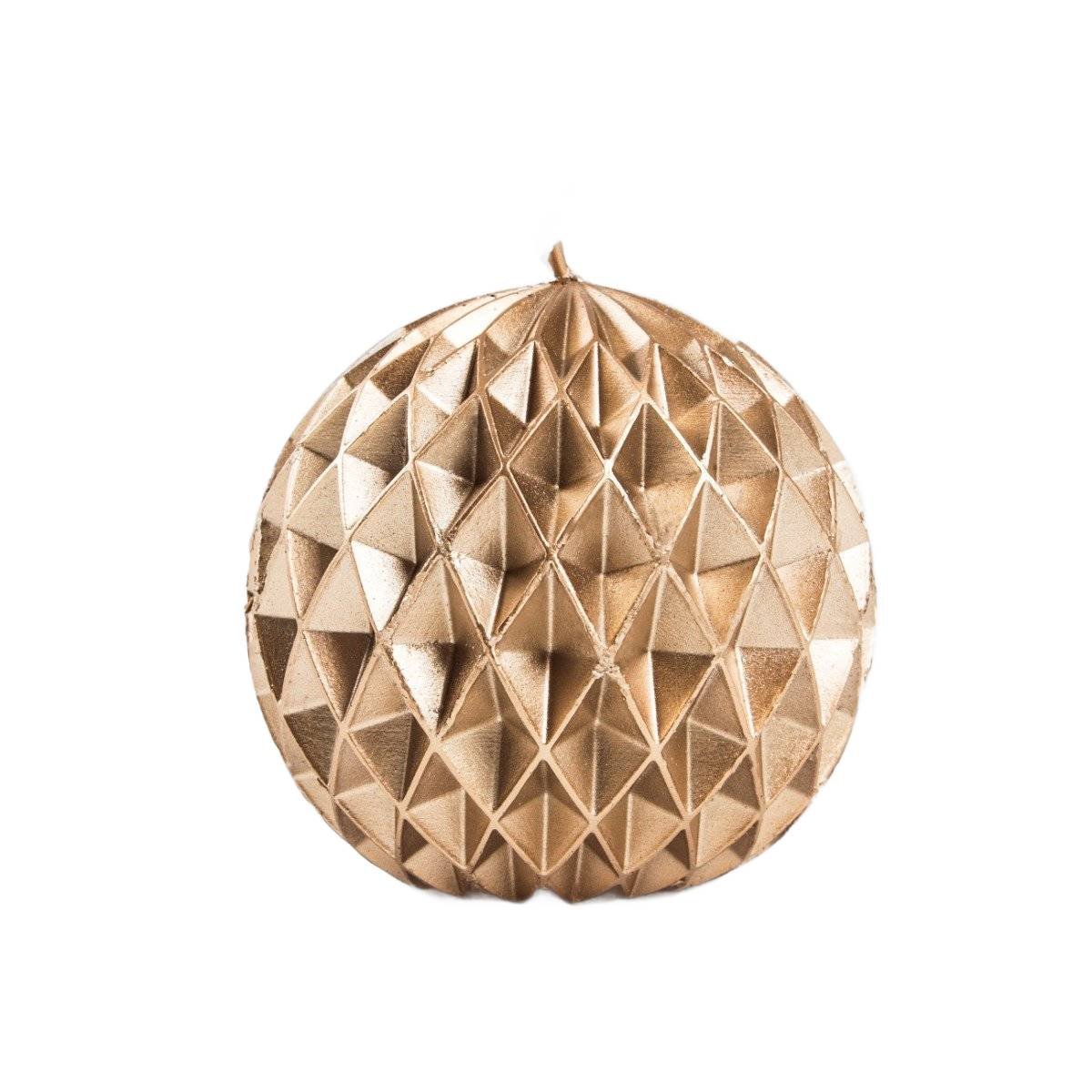 Świeca dekoracyjna LAPLAND kula złota 290 G HOMLA - Homla | Sklep EMPIK.COM