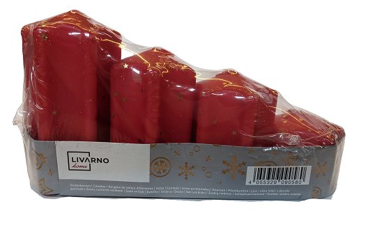 Świeca Gwiazdki 4Pack Stopniowane Czerwone Alex Livarno Home - Livarno ...
