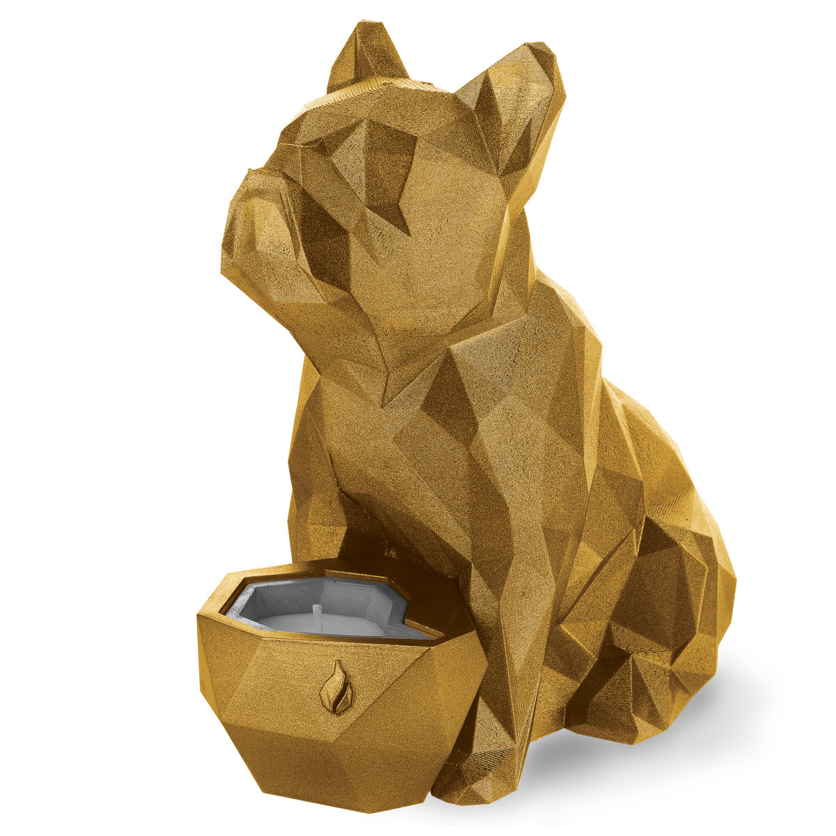 Świeca Lizzio Bulldog Low Poly Gold - Lizzio | Sklep EMPIK.COM
