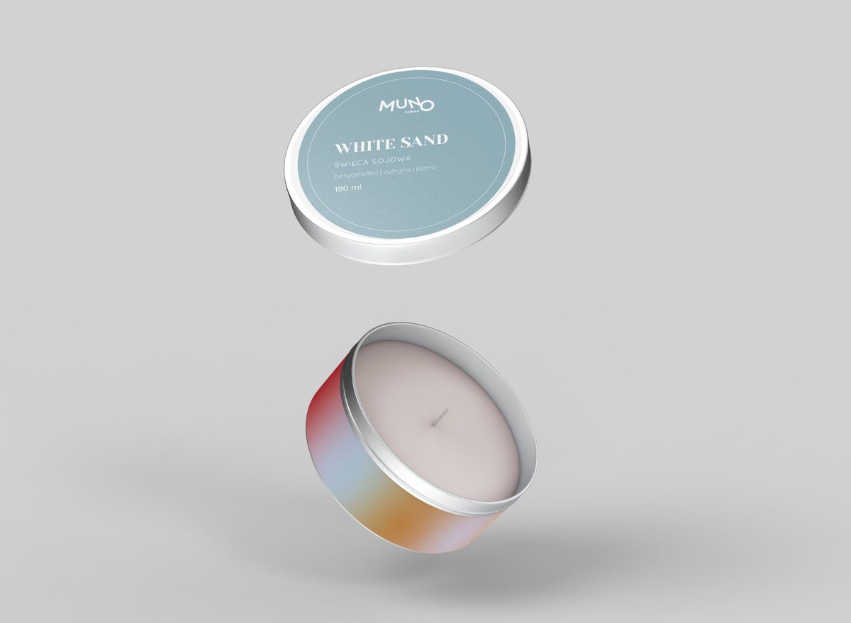 Świeca sojowa MunoCandle „White Sand" - Muno Puzzle | Sklep EMPIK.COM
