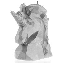 Świeca Unicorn Low-Poly Silver - Candellana | Sklep EMPIK.COM