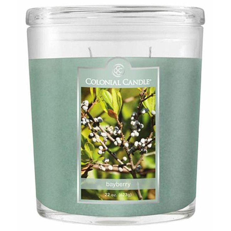 Świeca zapachowa w owalnym szkle duża Colonial Candle 623 g Bayberry ...
