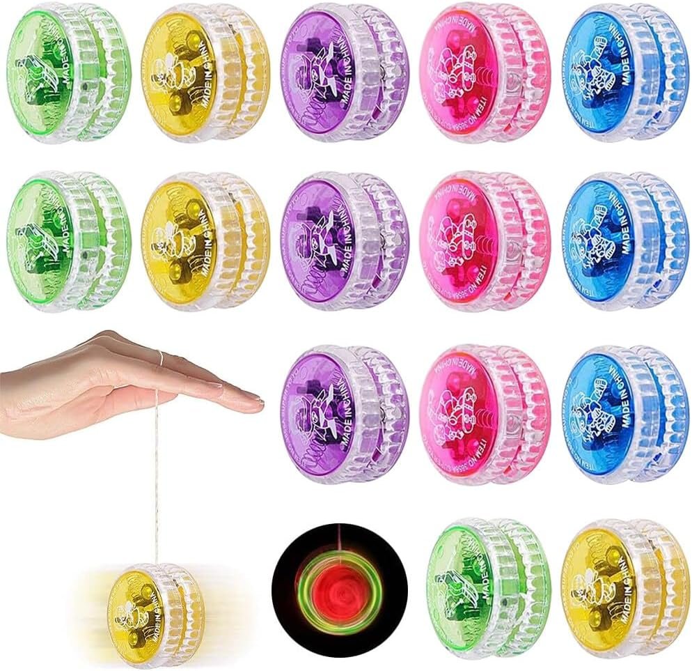 Świecące jojo, 15 elementów, jojo dla początkujących, klasyczna zabawka ...