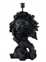 ŚWIECZNIK LEW czarny, żywica syntetyczna - Skandi.pl | Sklep EMPIK.COM