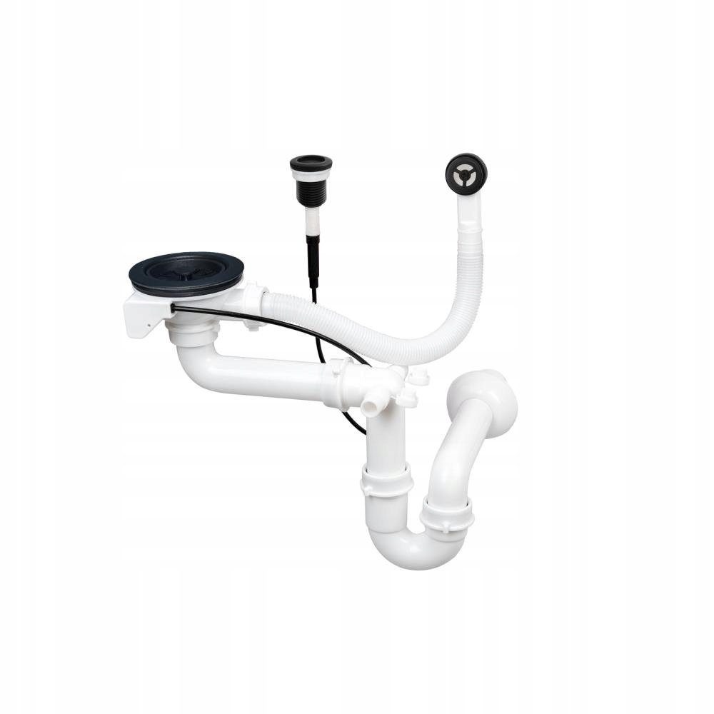 Syfon Automatyczny 1-Komorowy Quadron Czarny Push - Inna marka | Sklep ...