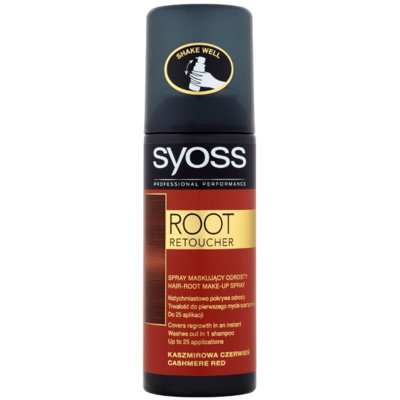 Syoss, Root Retoucher, spray maskujący odrosty Kaszmirowa Czerwień, 120 ...