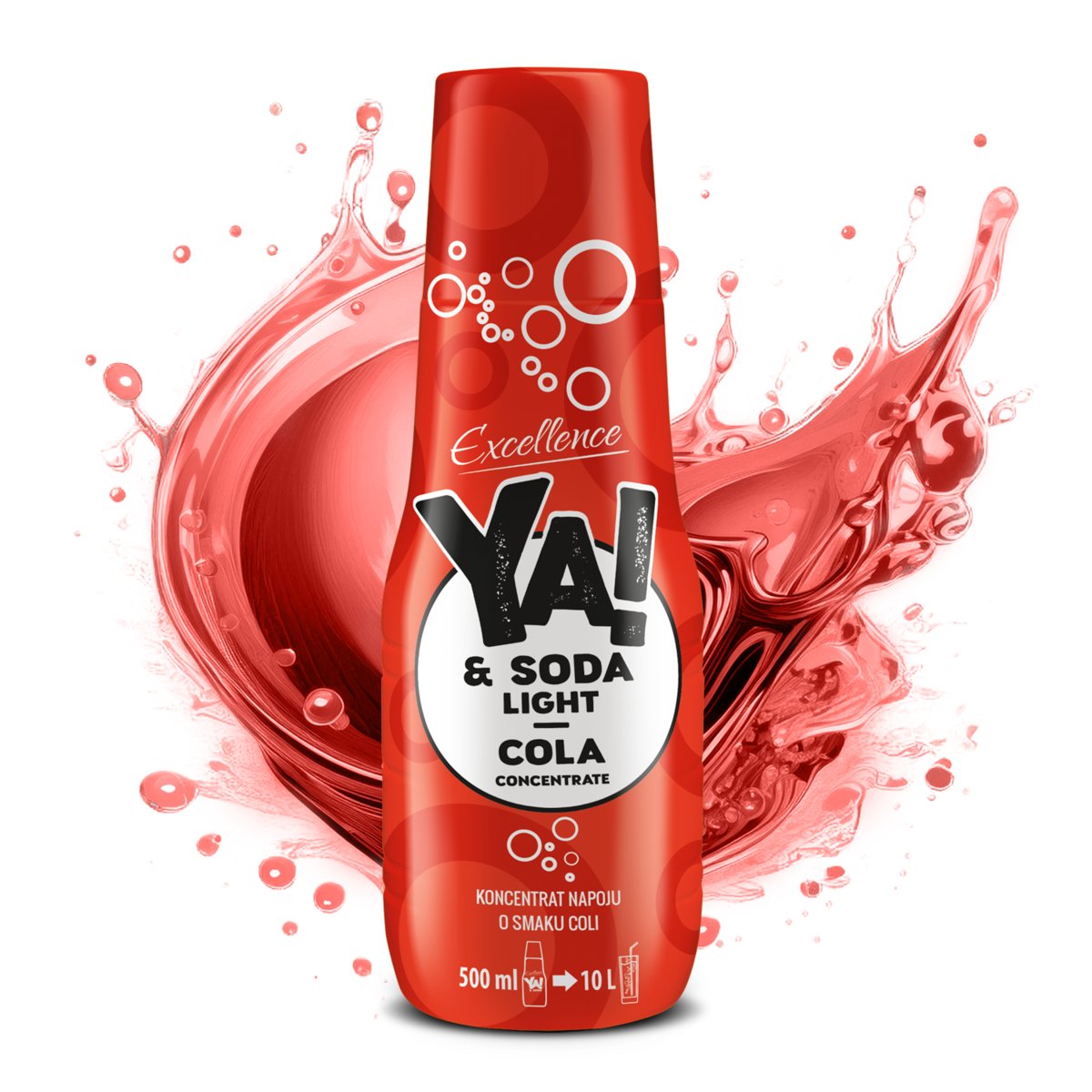 Syrop cola light YA!&SODA 500ml - bez cukru zero kalorii napój gazowany ...