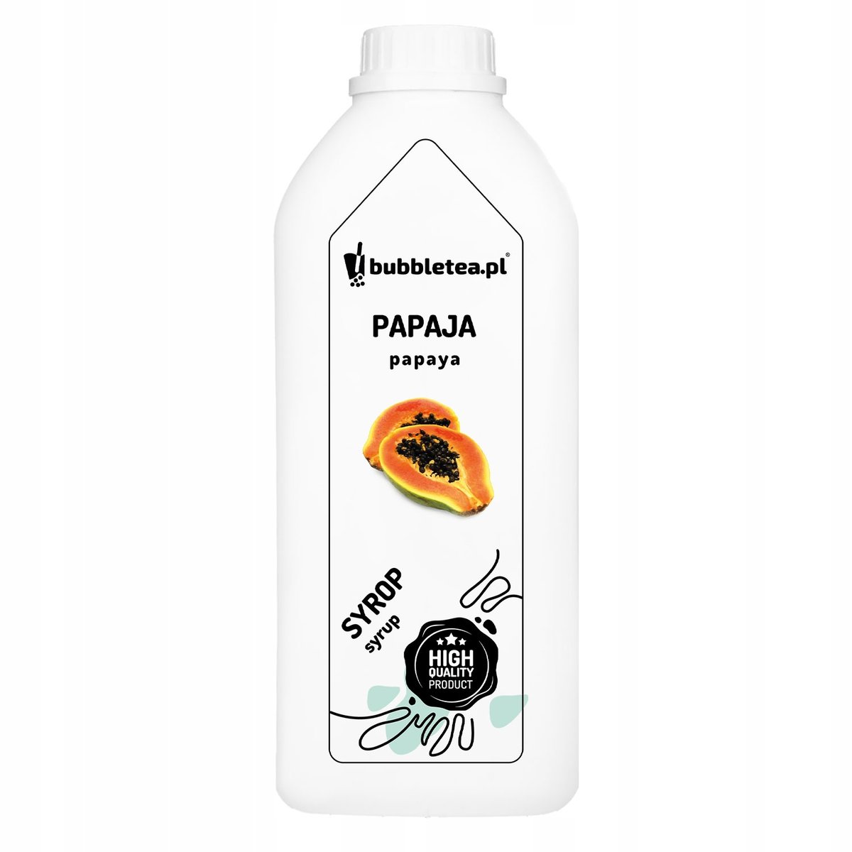 Syrop Crazy Bubble Tea PAPAYA 2,5 kg sok koncentrat papaja - Crazy ...