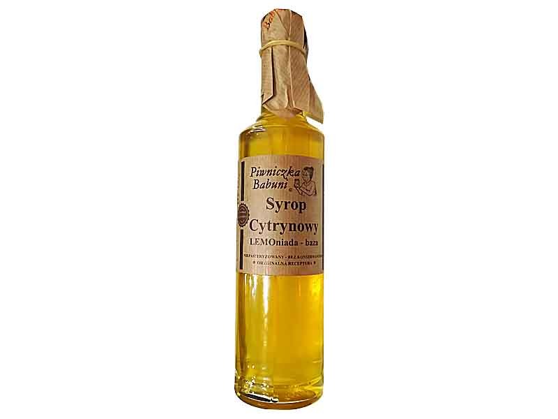 Syrop Cytrynowy Lemoniada 500Ml Piwniczka Babuni - PIWNICZKA BABUNI ...