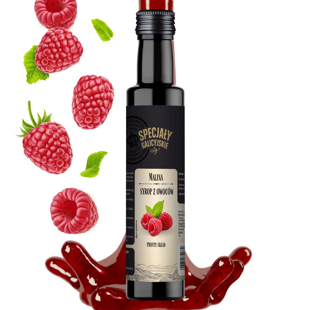 Syrop Malinowy malina domowy Specjały Galicyjskie 250ml - inna (Inny ...