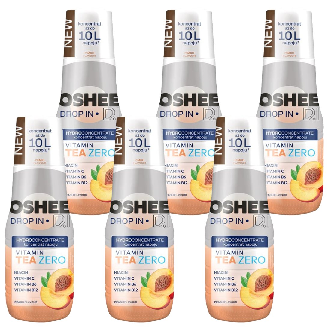 Syrop OSHEE DROP IN ZERO OSHEE Ice Tea, 6 szt. - brzoskwinia 500 ml bez ...
