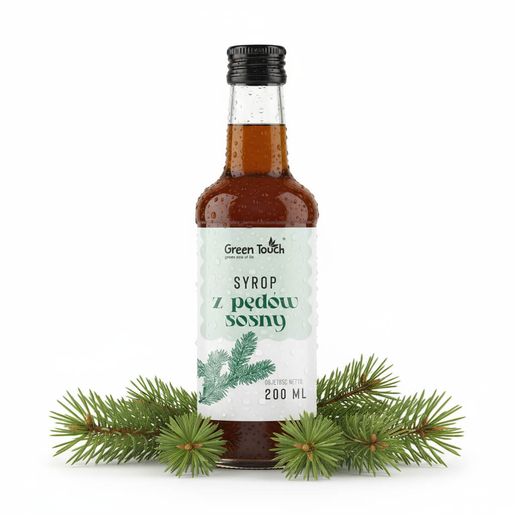 Syrop z pędów sosny 200 ml zdrowy naturalny bez barwników i ...