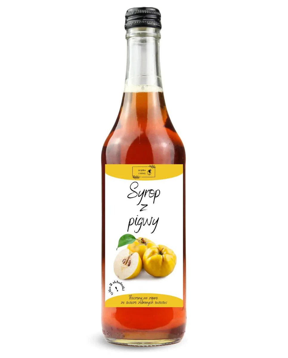 Syrop z Pigwy 500 ml Naturalny Owocowy Aromat - W spółce z naturą ...