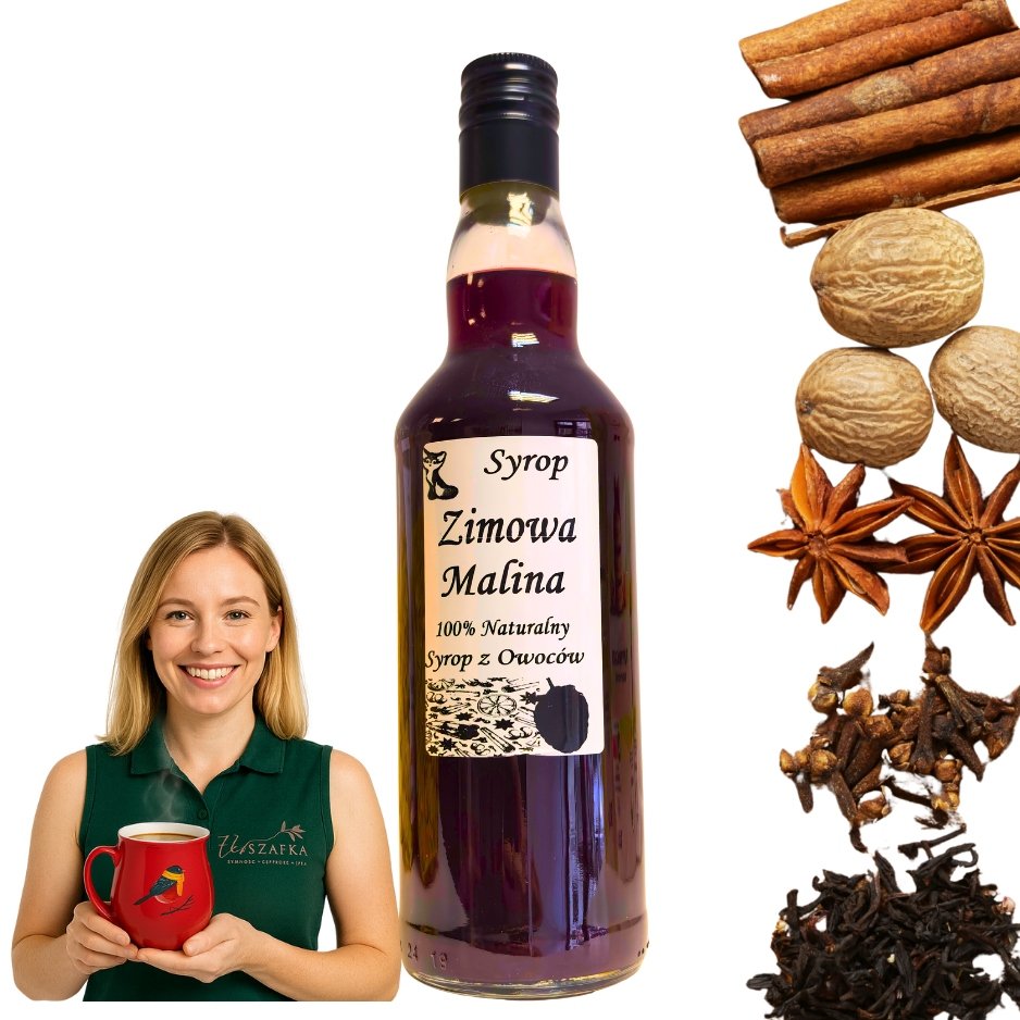 Syrop Zimowa Malina 500 ml Malina z przyprawami 100% Naturalny - Inna ...