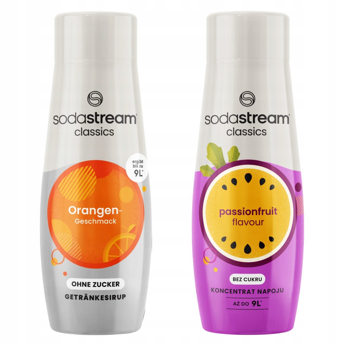 Syropy SodaStream Orange Zero Pomarańcza Bez Cukru + Marakuja ...