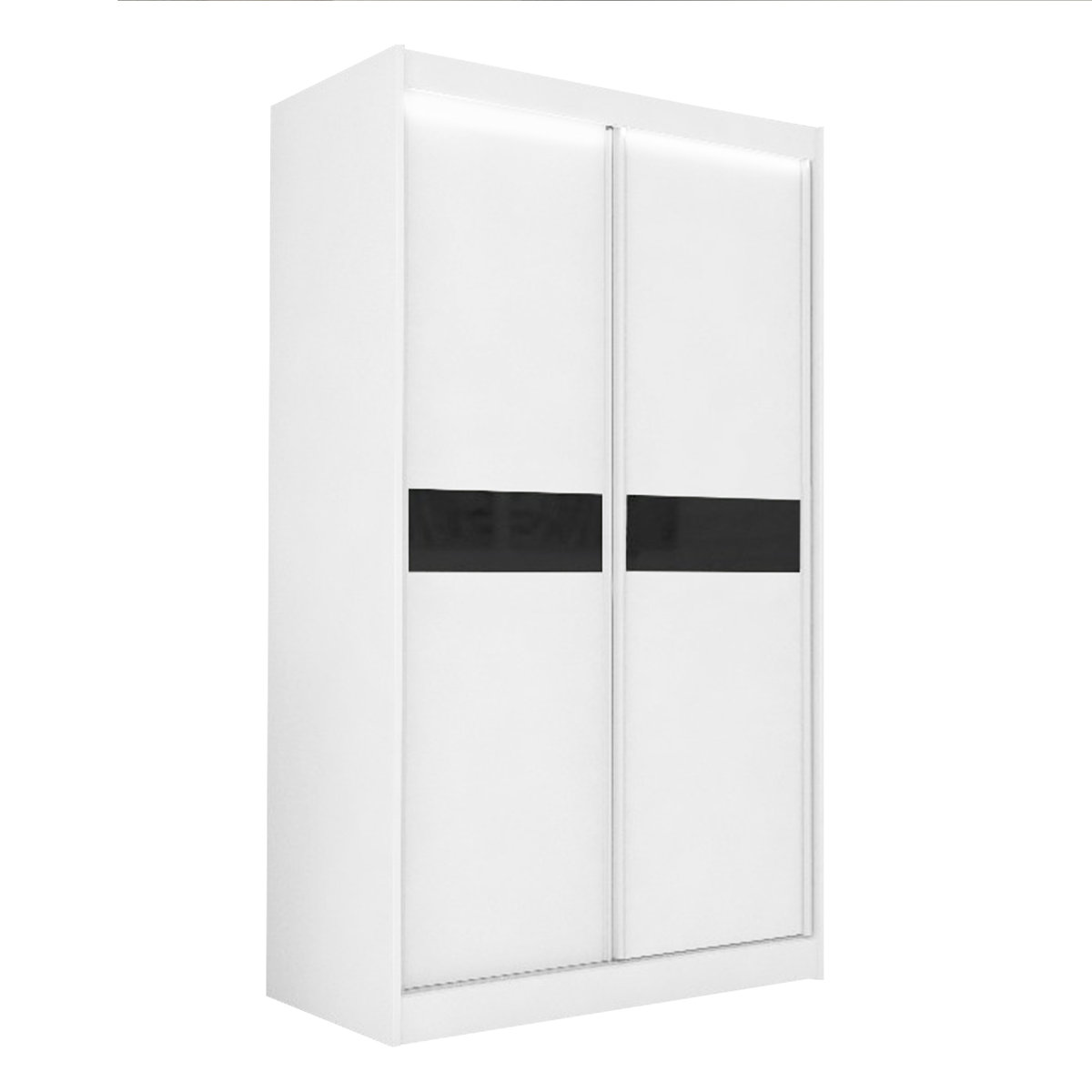 Szafa przesuwna biała TOKIO szkło lacobel do przedpokoju 120 cm - MKS | Sklep EMPIK.COM