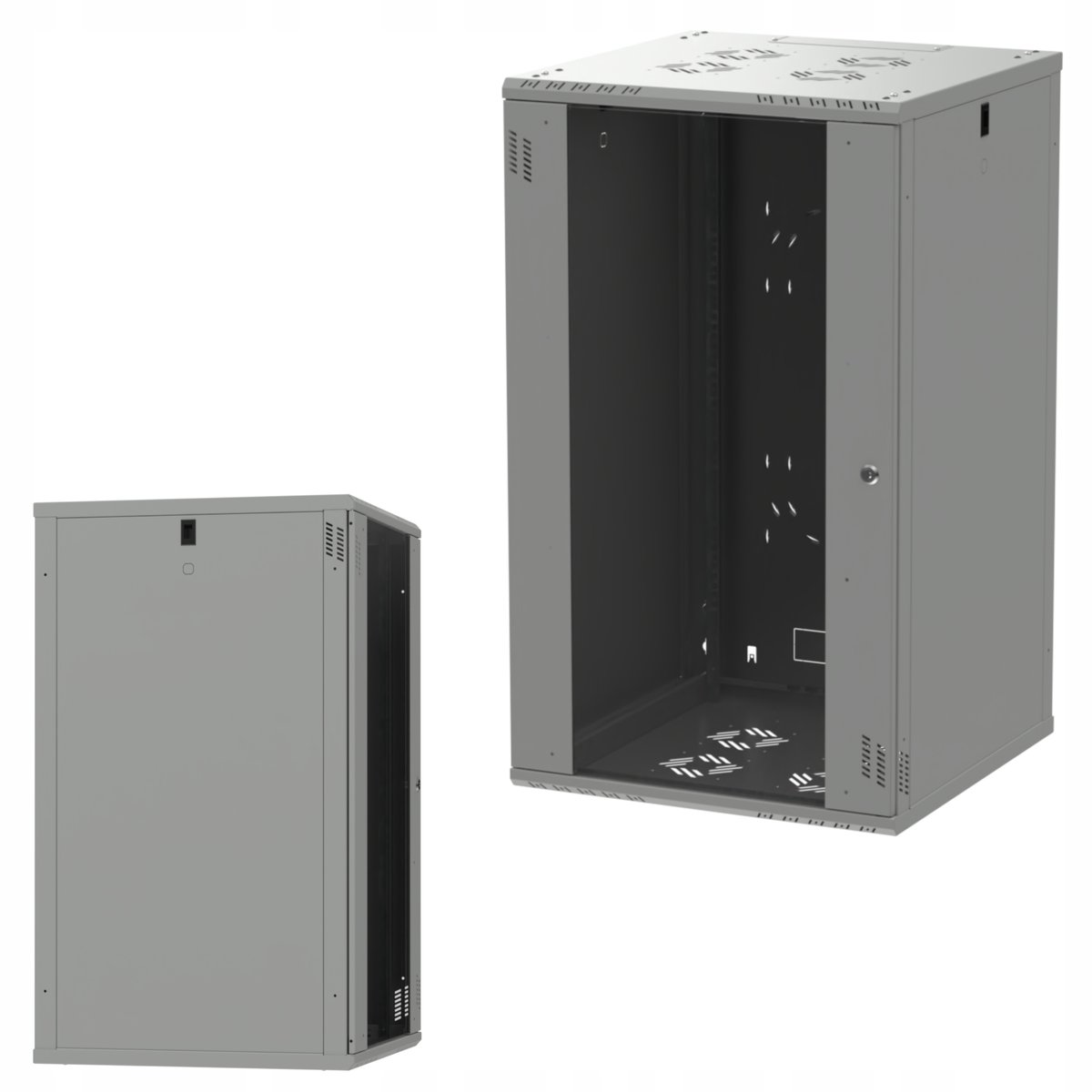 Szafa RACK 19" 21U 600mm Wisząca Serwerowa Szklane Drzwi Szara Stalflex - Inna marka | Sklep ...