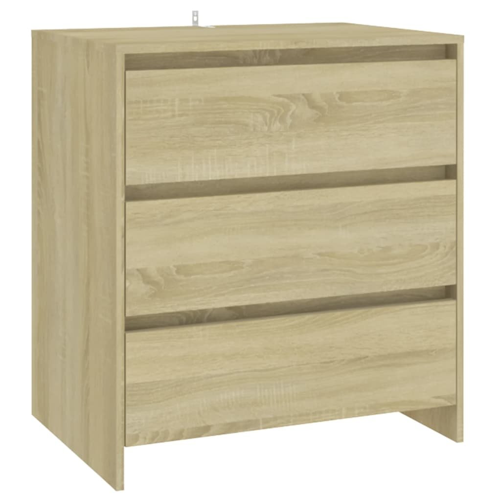 Szafka Boczna z 3 Szufladami Dąb Sonoma 70 x 41 x 75 cm / AAALOE - Inna ...