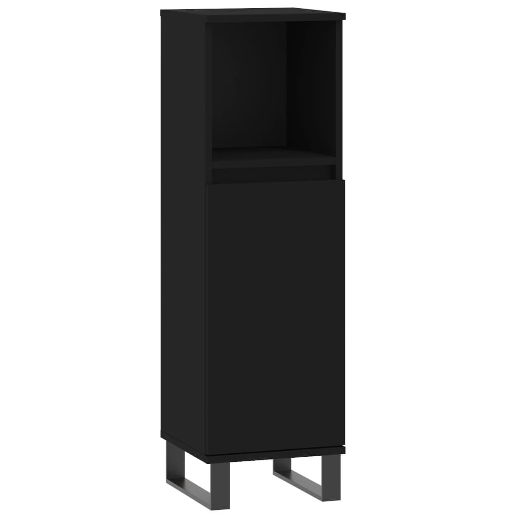 Szafka łazienkowa czarna 30x30x100 cm - Zakito Europe | Sklep EMPIK.COM