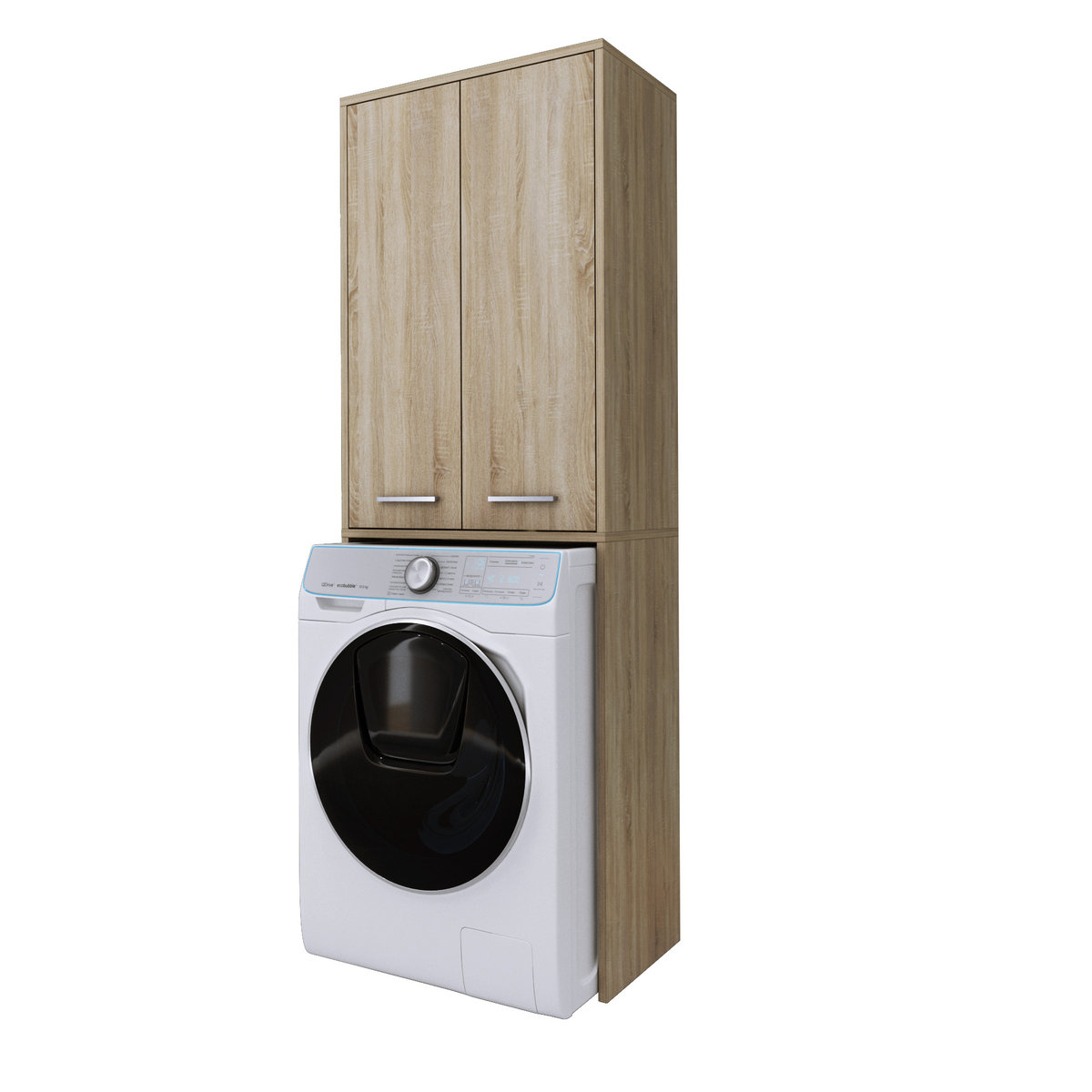 Szafka na pralkę, Dąb Sonoma, 31 x 64 x 180 cm - 3xE Living | Sklep EMPIK.COM