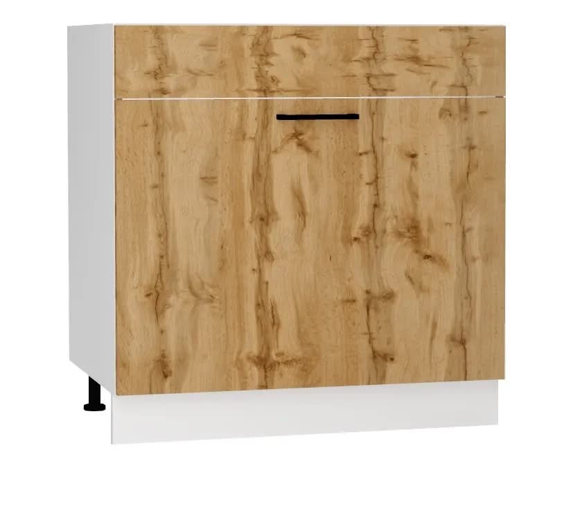 Szafka pod zlew 80 BONO D80ZL S/1 dąb złoty - Stolkar | Sklep EMPIK.COM