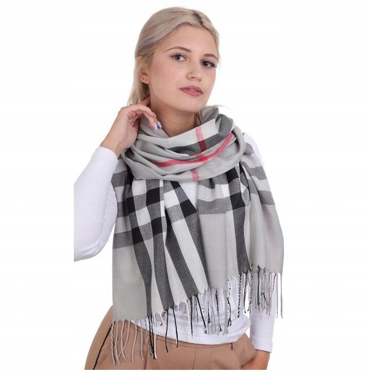 SZAL DAMSKI CHUSTA DUŻY CIEPŁY KRATA ANGIELSKA - Inna marka | Moda ...