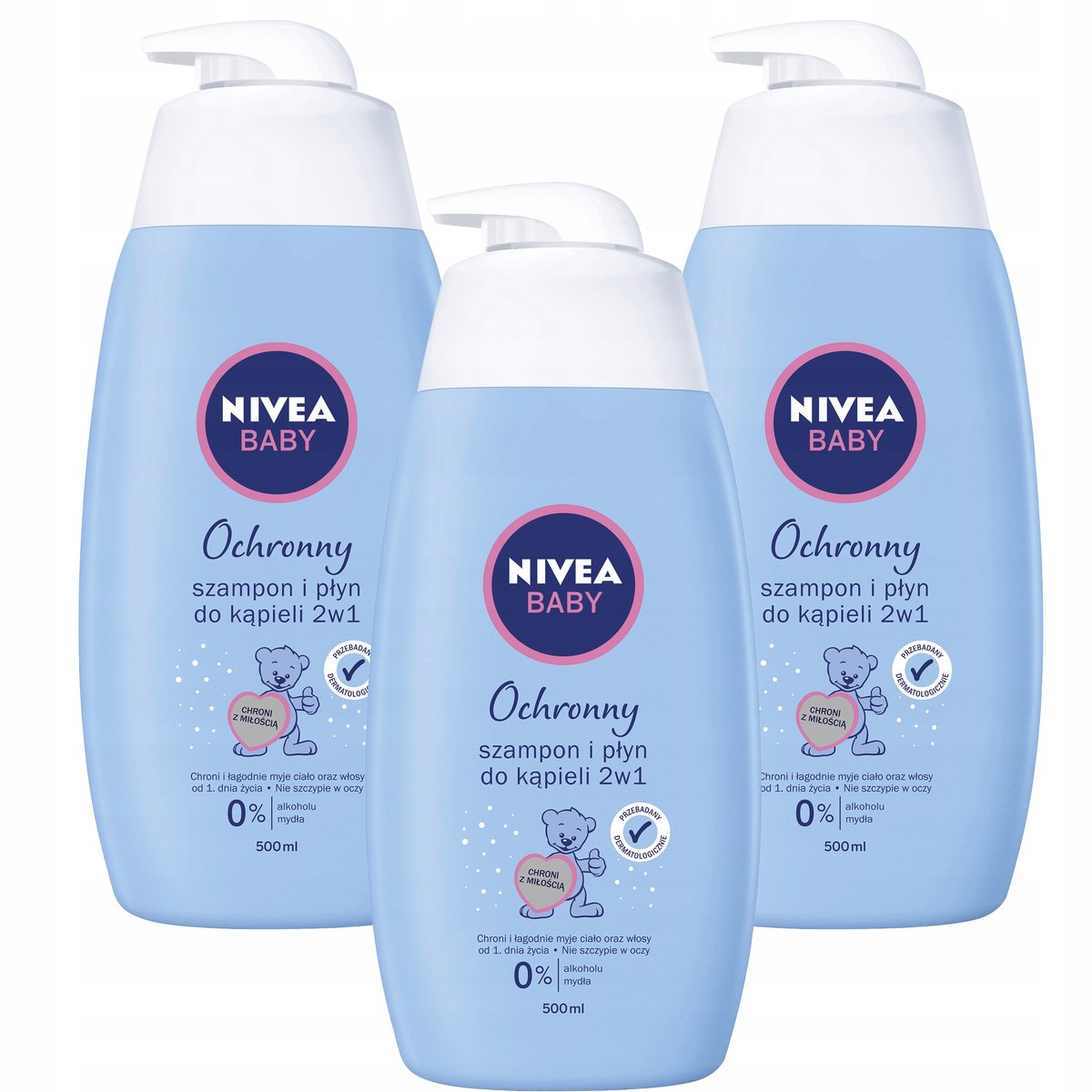 Szampon 2w1 dla dzieci NIVEA BABY 3x500ml - Nivea Baby | Sklep EMPIK.COM