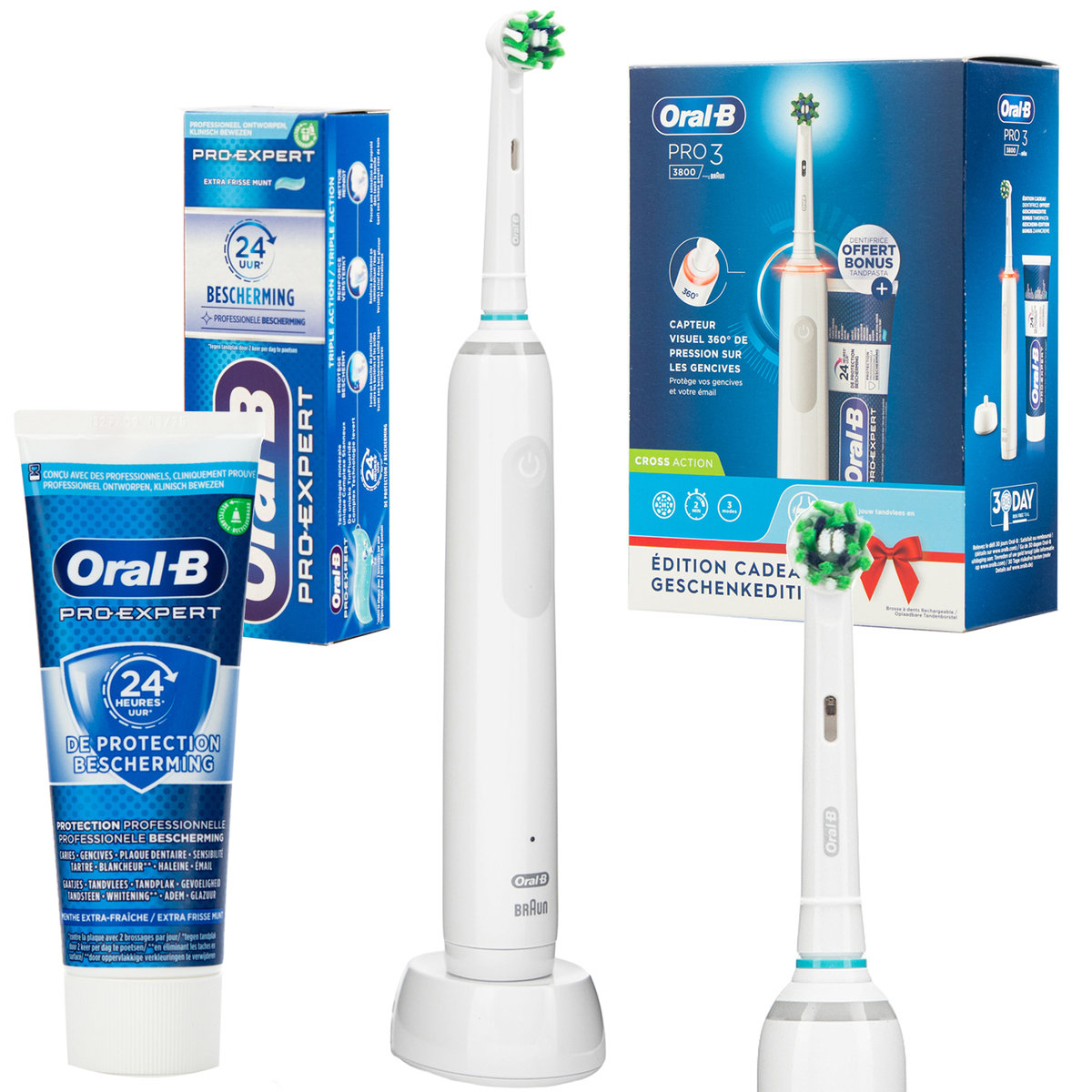 Szczoteczka elektryczna Oral-B Pro 3 3800 biała - Oral-B | AGD Sklep EMPIK.COM
