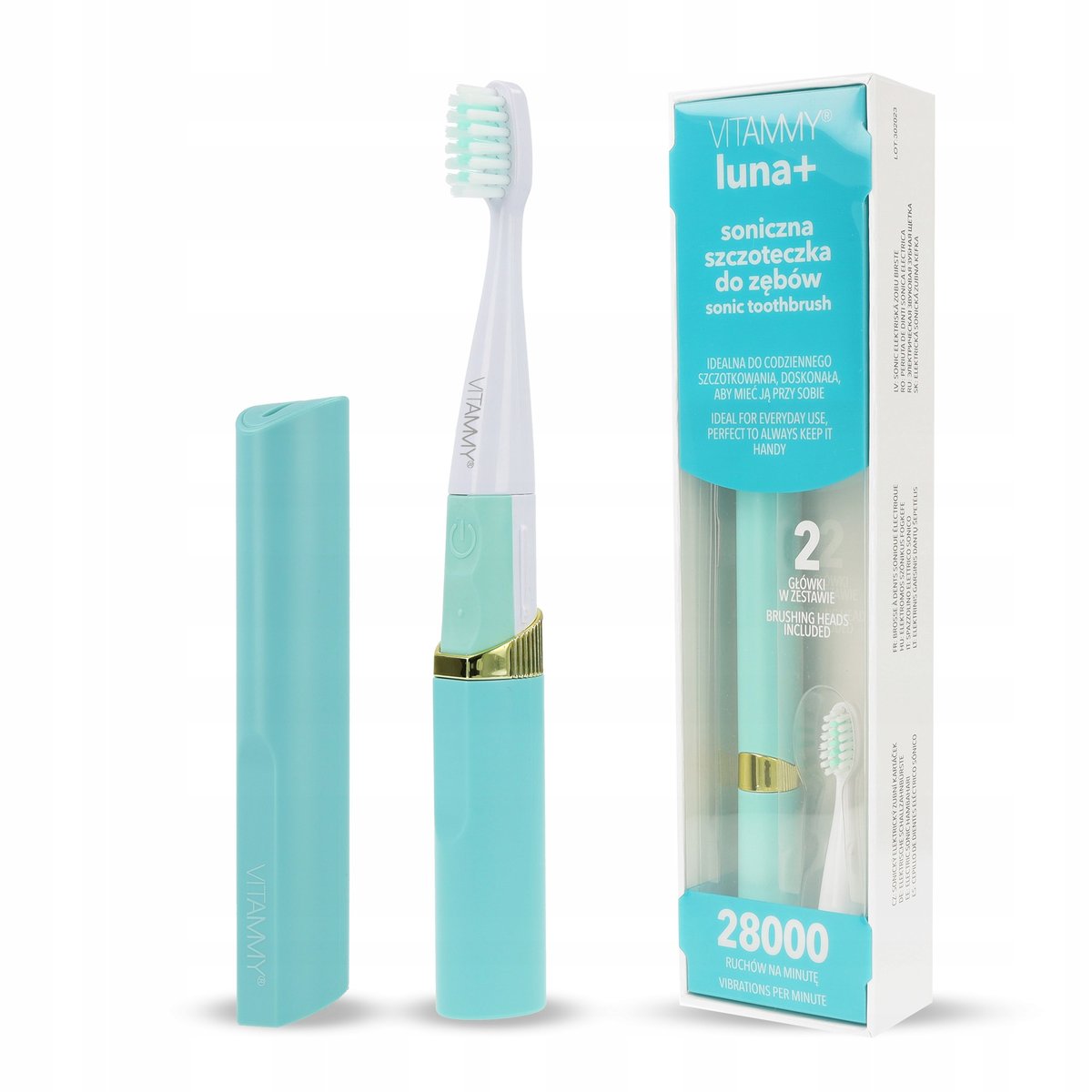 Szczoteczka soniczna VITAMMY Luna+ Turkusowy - Vitammy | AGD Sklep ...
