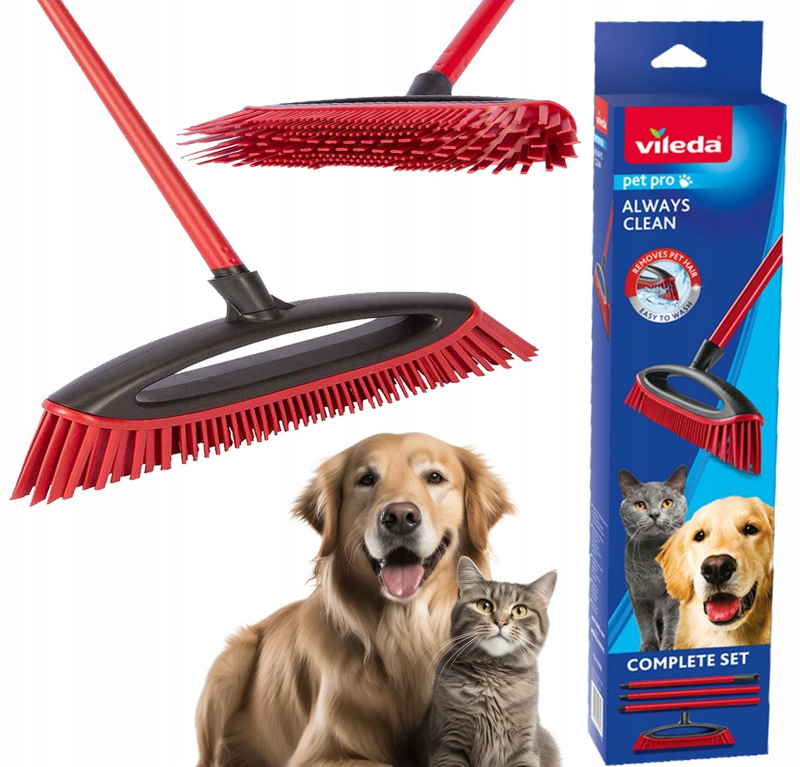 SZCZOTKA DO ZAMIATANIA VILEDA PET PRO DO SIERŚCI I WŁOSÓW ALWAYS CLEAN ...