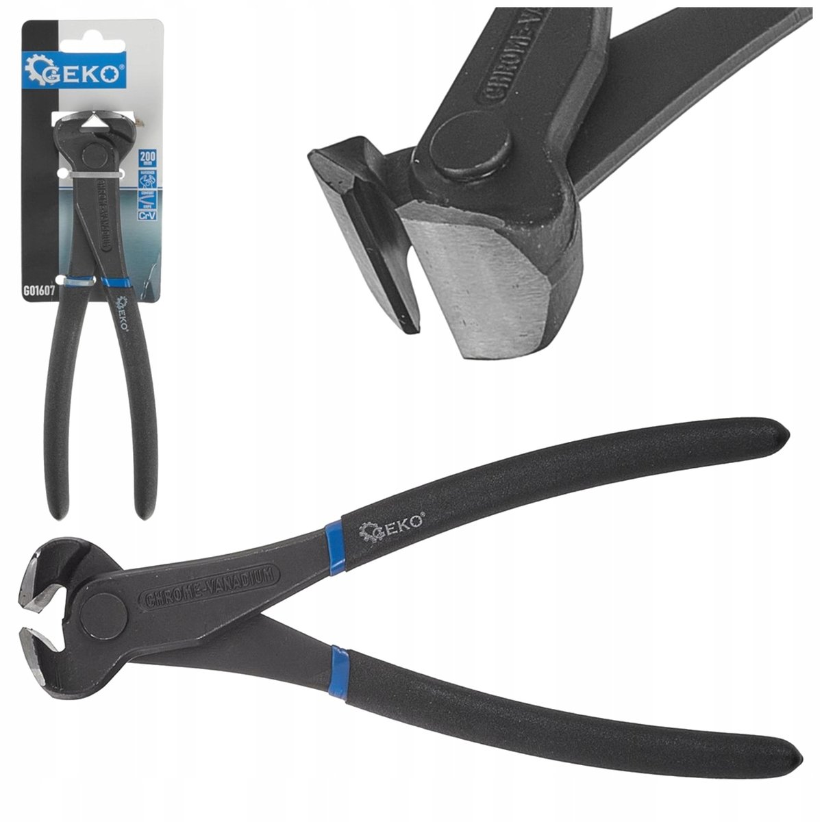 Szczypce Czołowe Obcęgi Szerokie 200Mm Cęgi - Geko | Sklep EMPIK.COM