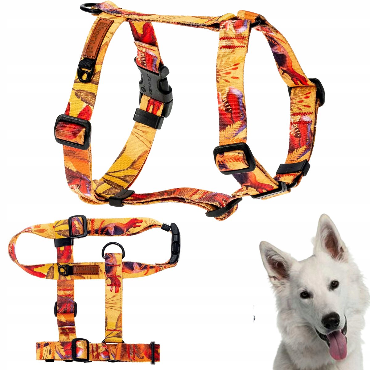 SZELKI GUARD dla dużego aktywnego psa chart collie L 25 mm Ukory DINOZAURY - Ukory | Sklep EMPIK.COM