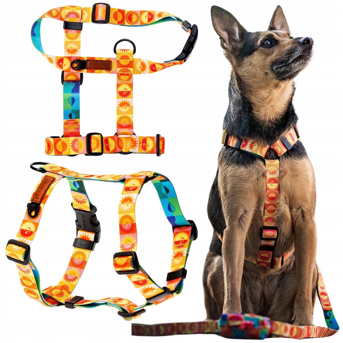 Szelki GUARD regulowane dla bardzo dużego psa XL 30 mm Ukory POMARAŃCZOWE - Ukory | Sklep EMPIK.COM